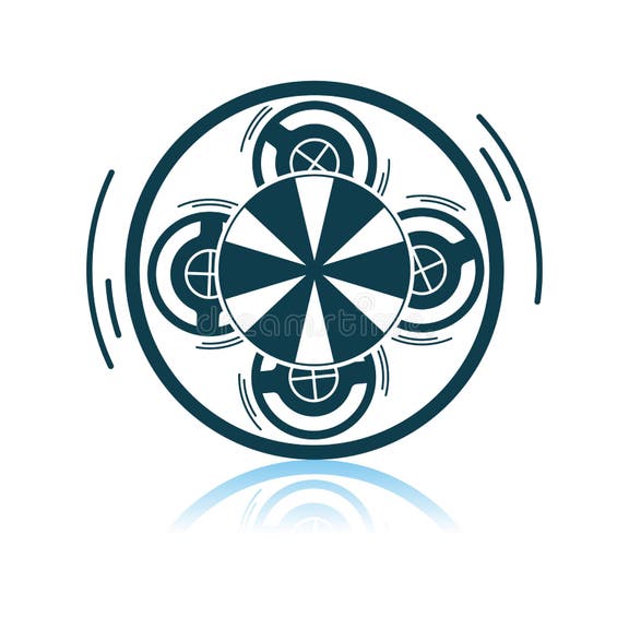 Carousel Top View Icon stock vector. Illustration of carousel - 151666227