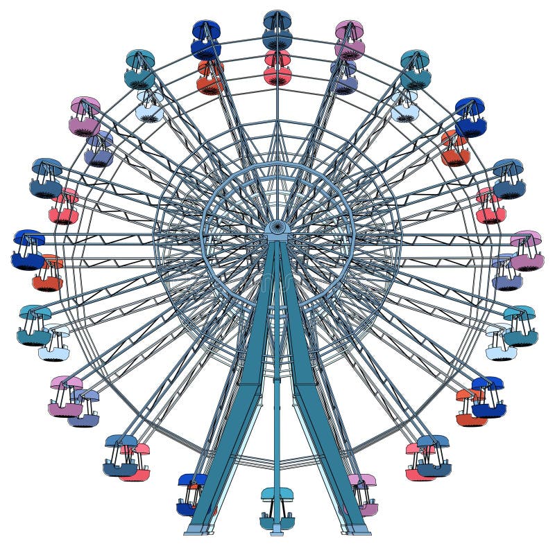 Carousel Vector stock vector. Illustration of enjoyment - 54275300