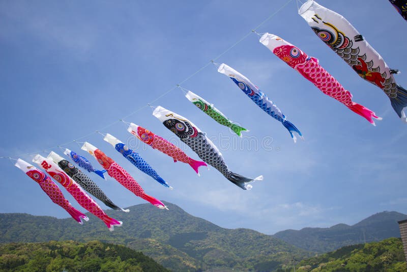 Carp streamer stock image. Image of japanese, holiday - 53255227