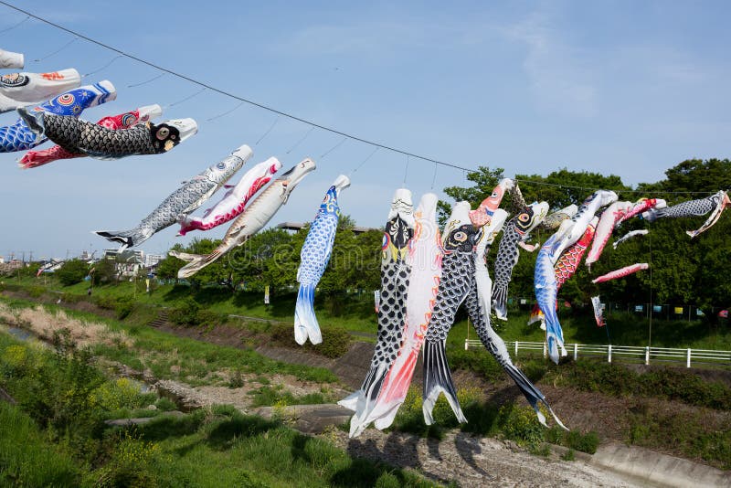 Carp streamer stock photo. Image of carp, japan, pattern - 70507438