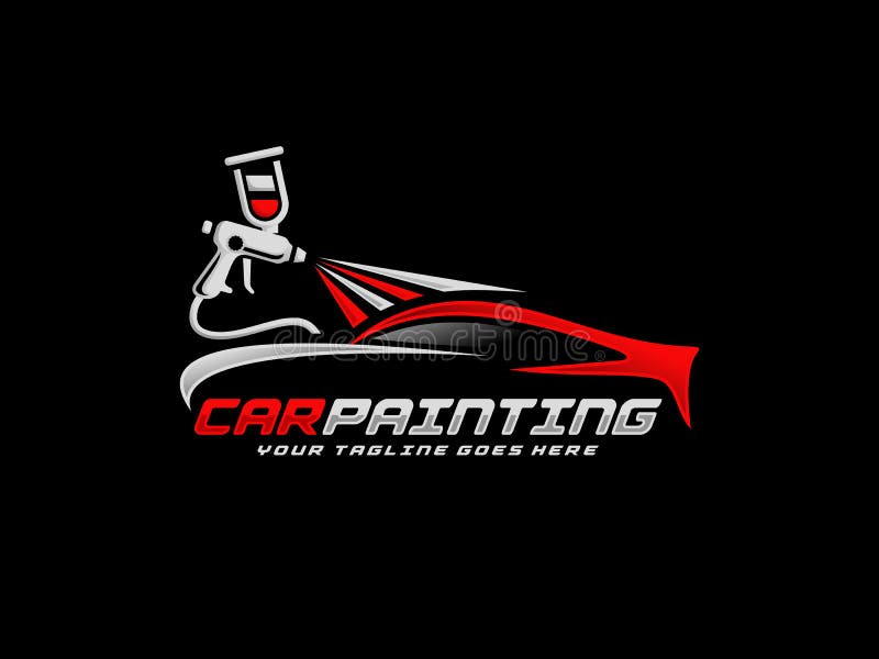Car painting logo stock vector. Illustration of repair - 268985829