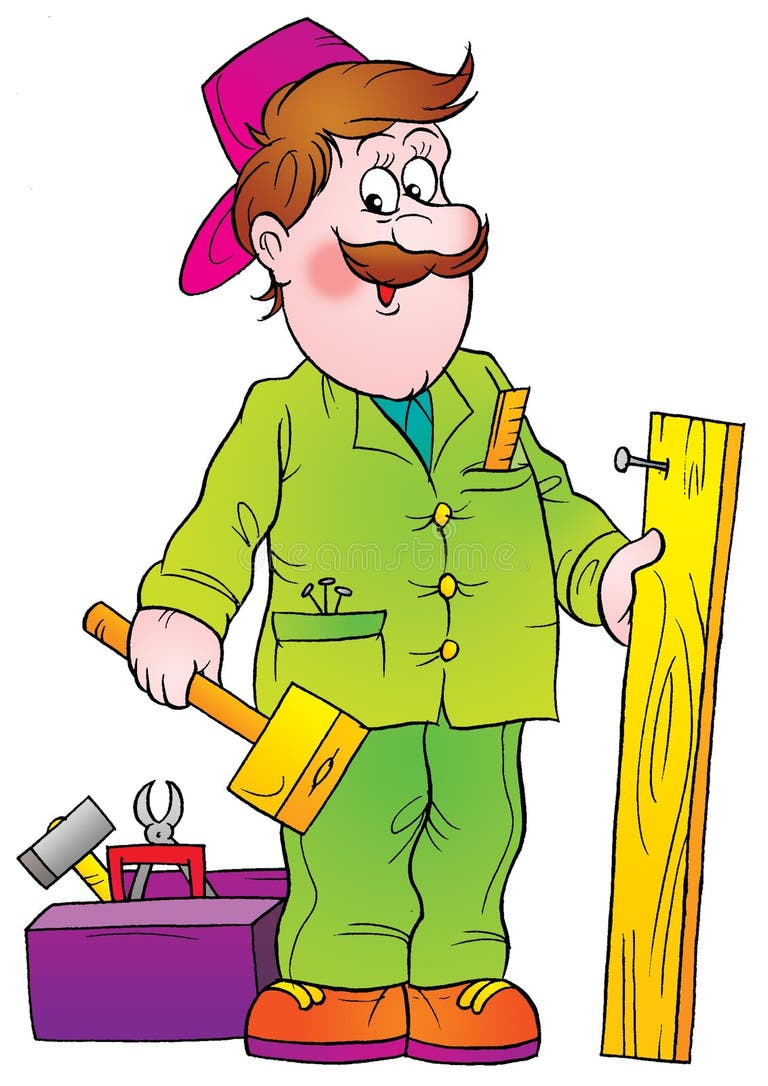 Carpenter Joke Cartoon Stock Illustrations – 22 Carpenter Joke Cartoon ...