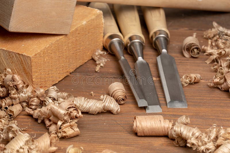 Carpenter Cabinet Maker Hand Tools on the Workbench Stock Photo - Image ...