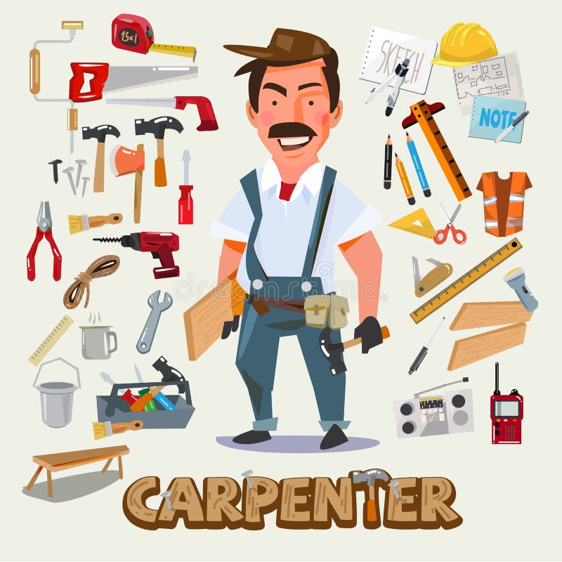 Carpenter Tools Graphic