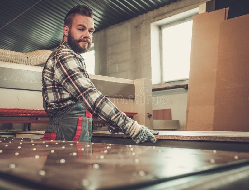Carpenter Doing His Job in Carpentry. Stock Photo - Image of craftsman ...