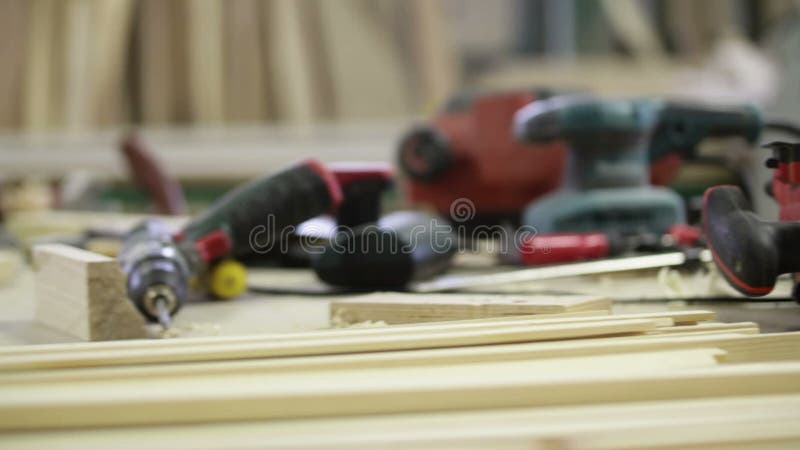 Carpenter electric tools stock video. Video of mounting - 67874467
