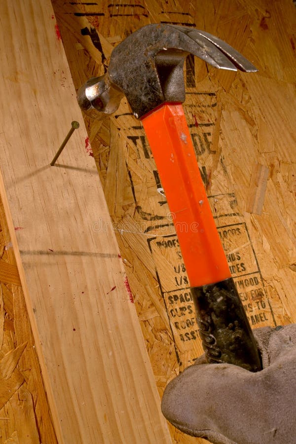 Construction Worker Spackling New Wall with Knife Stock Photo - Image ...