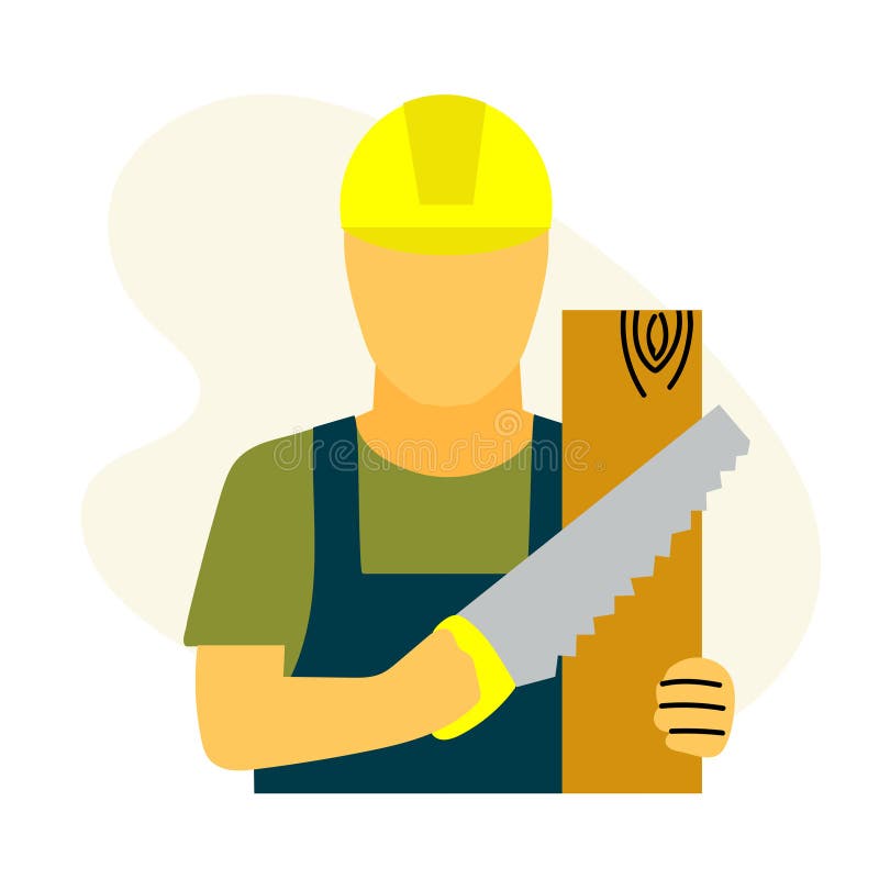 Carpenter Icon Clipart Logtotype Isolated Vector Illustration Stock ...