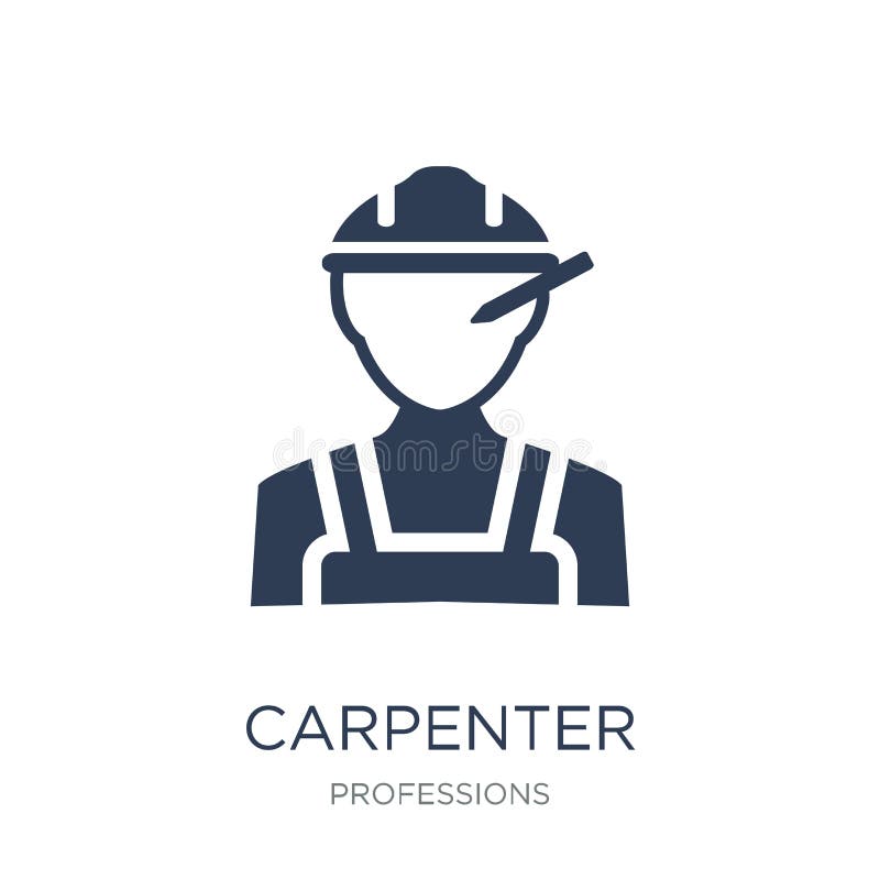 Carpenter Icon. Trendy Modern Flat Linear Vector Carpenter Icon Stock ...