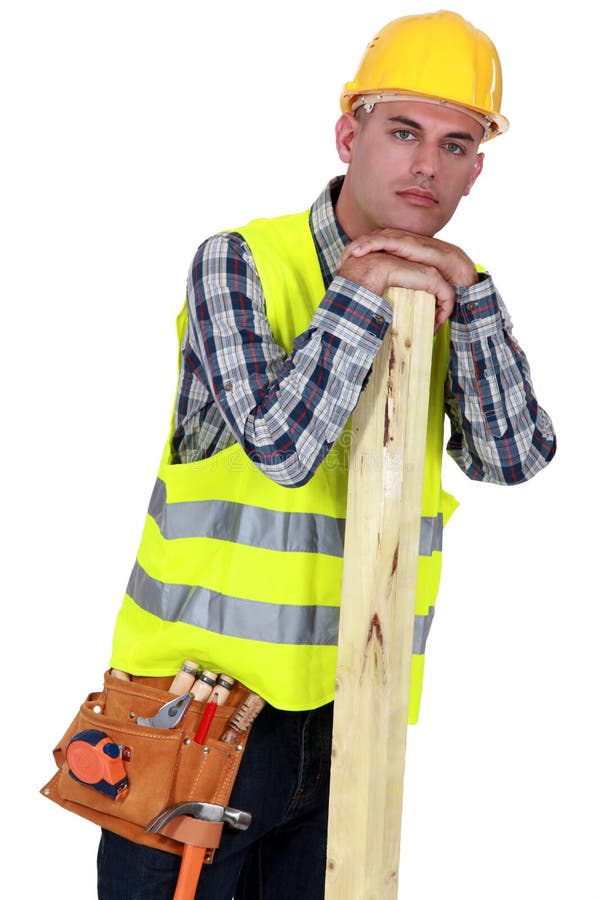 A carpenter leaning stock image. Image of architect, leaning - 30594871
