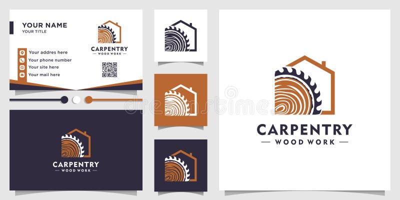 Carpenter Logo Design with Unique Concept Premium Vector Idea Design Stock Vector - Illustration ...