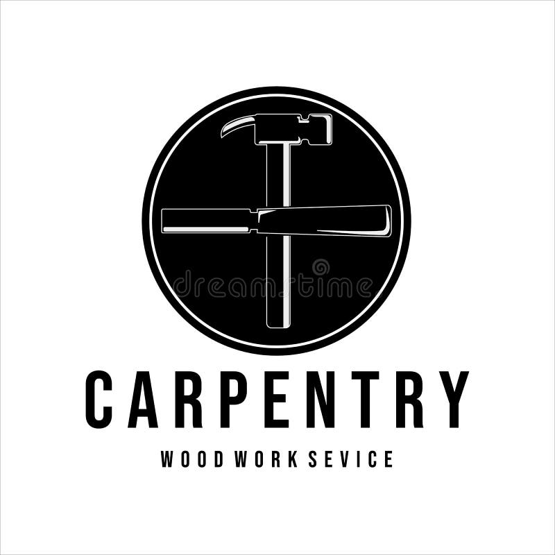Carpenter Logo Vector Vintage Illustration Template Design Stock Vector ...
