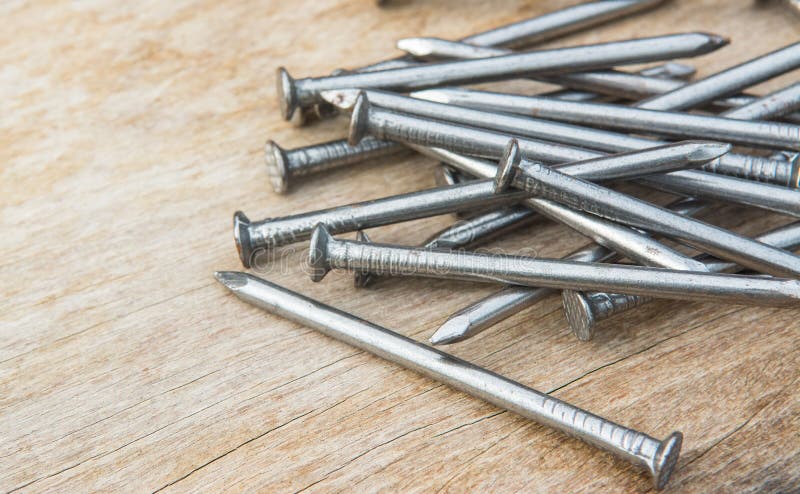 Single Crooked And Rusty Nail Stock Image - Image of rusty, spikes ...