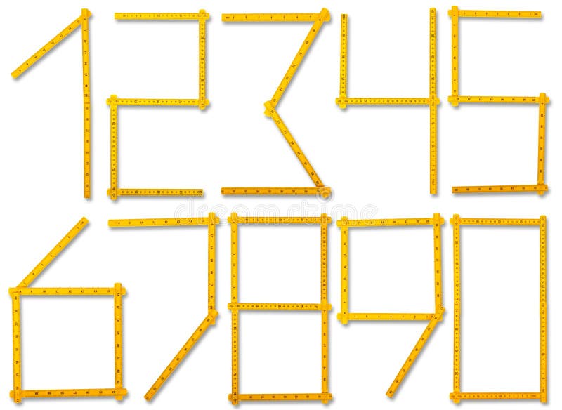 Carpenter Rule Look Like Numbers Stock Photos - Free & Royalty-Free ...