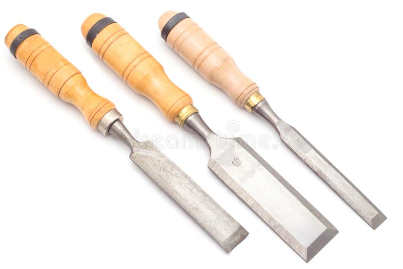 Carpenter S Chisel on White Background Stock Photo - Image of joiner ...