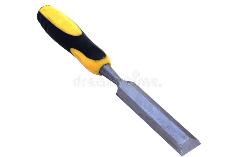 Chisel on a White Background Stock Photo - Image of work, handtools ...