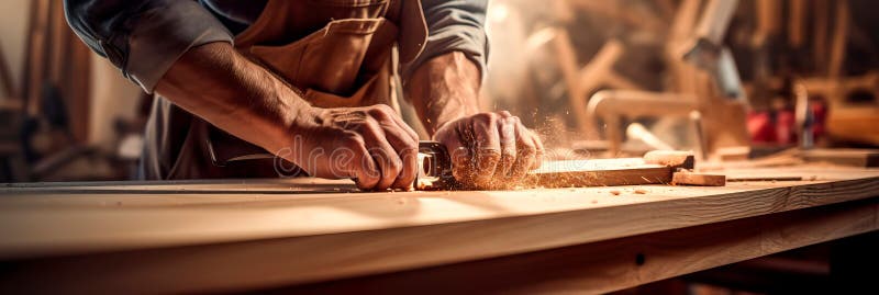 Carpenter& X27;s Hands at Work, Custom Order, Demonstrating Woodworking ...