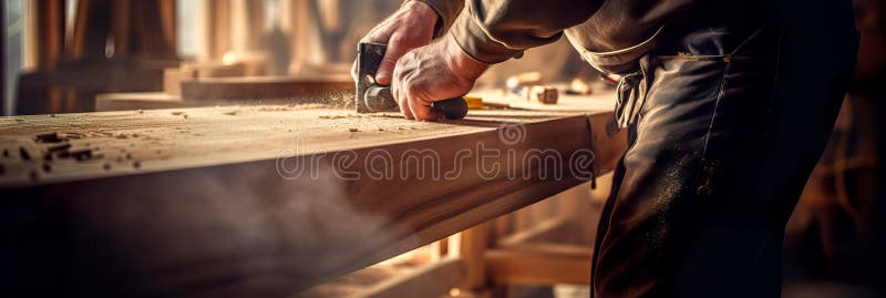 Carpenter& X27;s Hands at Work, Custom Order, Demonstrating Woodworking ...