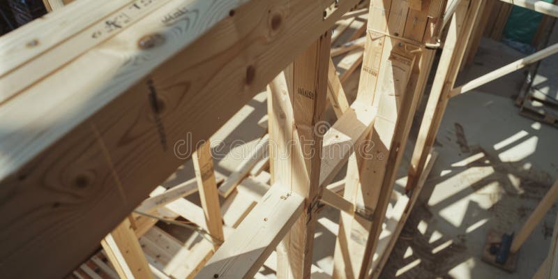 Carpenter S Workbench: Building a Structure Frame Stock Photo - Image ...