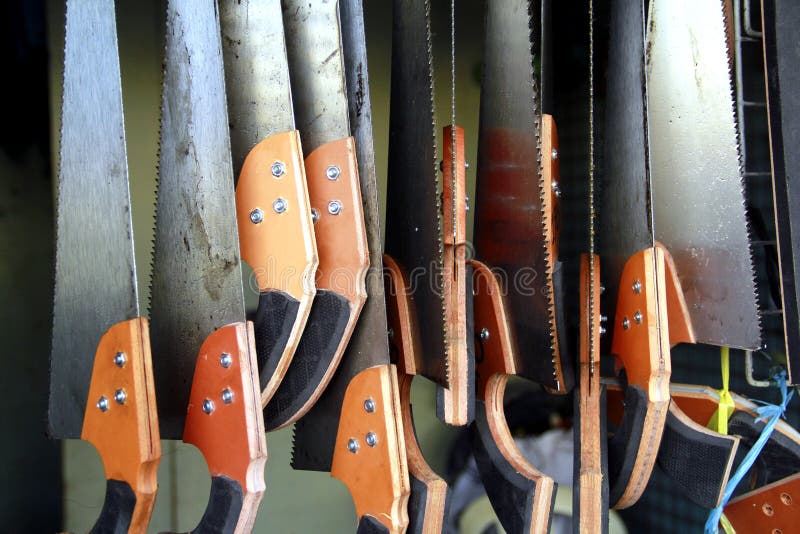Carpenter Saw on Display at a Store Stock Image - Image of grinder ...
