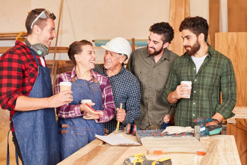 Schreiner Team at the Small Talk in the Break Stock Image - Image of ...