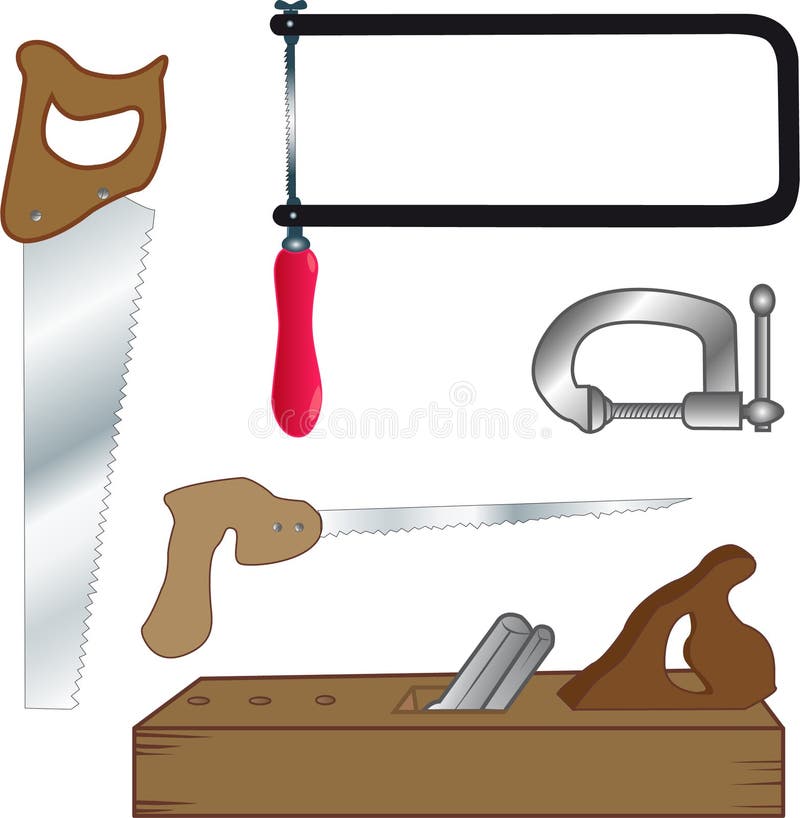Carpenter tools stock illustration. Illustration of worker - 10252783