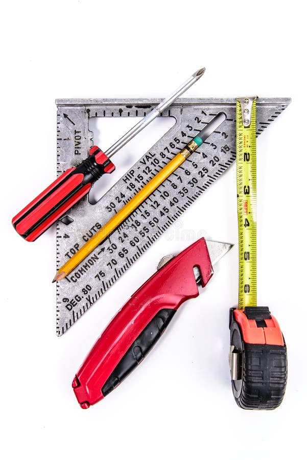 Tools in Shape of C for Contractor or Construction Stock Image - Image ...