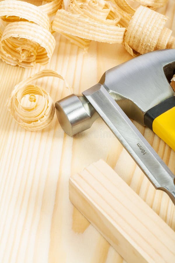 Carpenter Tools on Boards Close Up Stock Image - Image of element ...