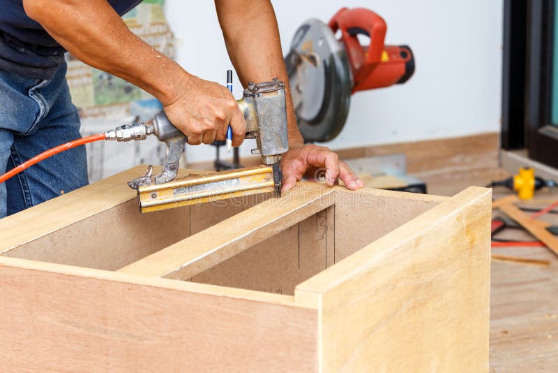 Carpenter Used Air-gun for Make New Furniture Stock Photo - Image of ... Carpenter Used Air-gun for Make New Furniture Stock Photo - Image of ...