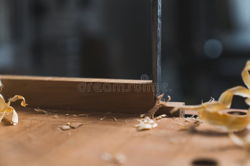 Traditional Tools in Use. Male Carpenter Using Old Brace - Manual ...