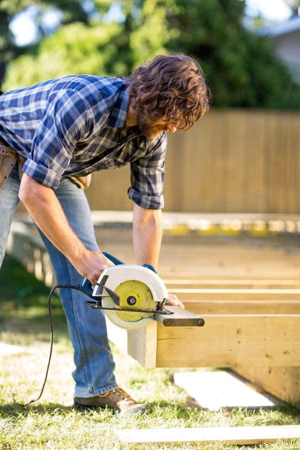 Building a Deck stock image. Image of contractor, craftsman - 35773707
