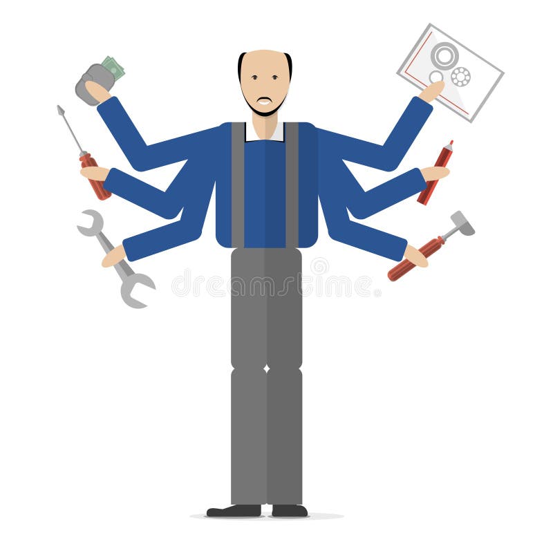 Multitasking Cartoon Garden Stock Illustrations – 16 Multitasking ...