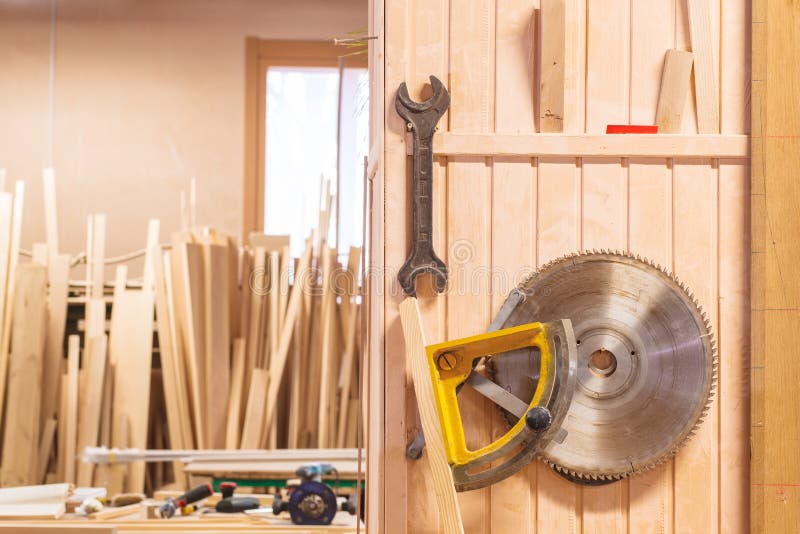 Carpenter wood workroom stock photo. Image of craftsman - 67163972