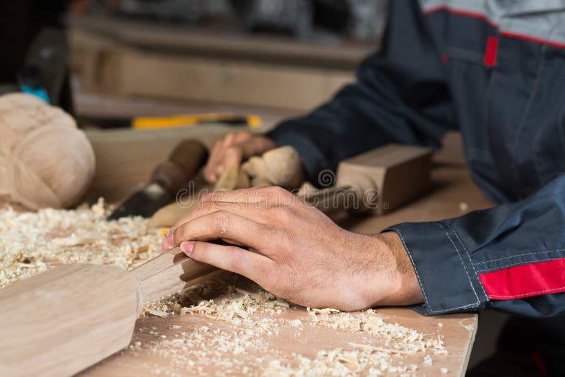 Carpenter at work stock photo. Image of engrave, equipment - 46752450