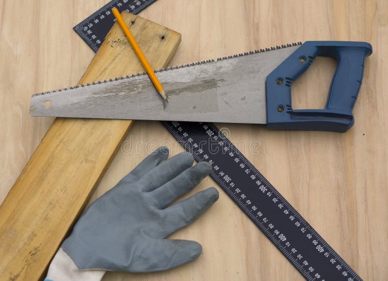 Simple Carpenter Tools stock image. Image of plywood - 177620411