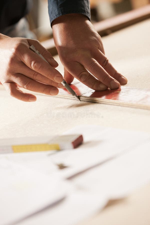 Carpenter at work stock image. Image of wood, sawdust - 37265441
