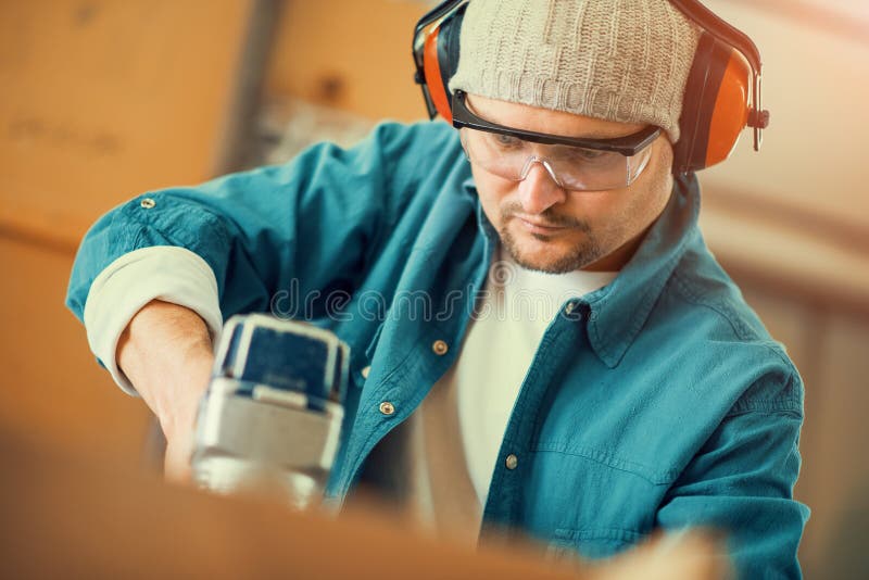 Carpenter at work stock photo. Image of home, sharp, craft - 75269678