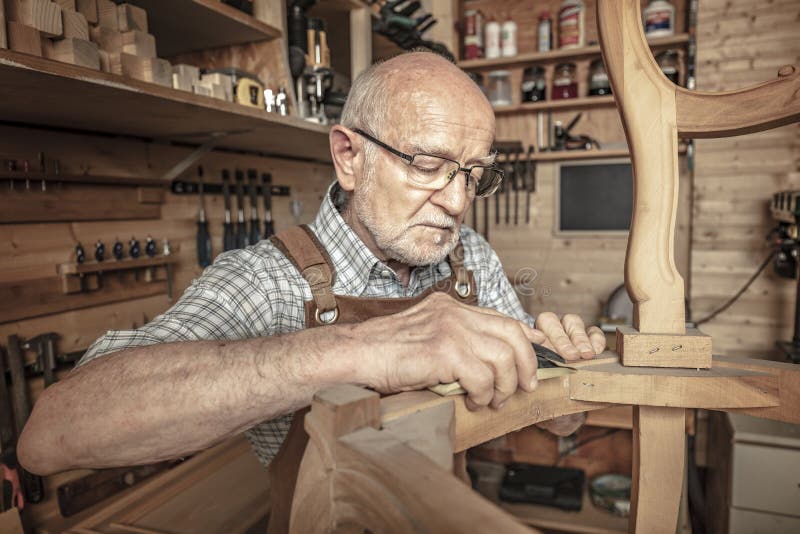Carpenter at work stock photo. Image of person, male - 117619470