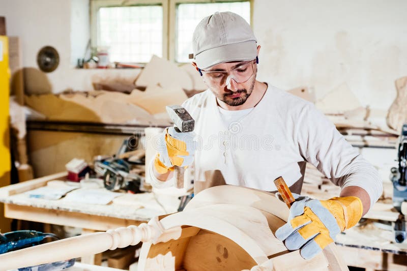 Carpenter at work stock image. Image of mill, machine - 54719491