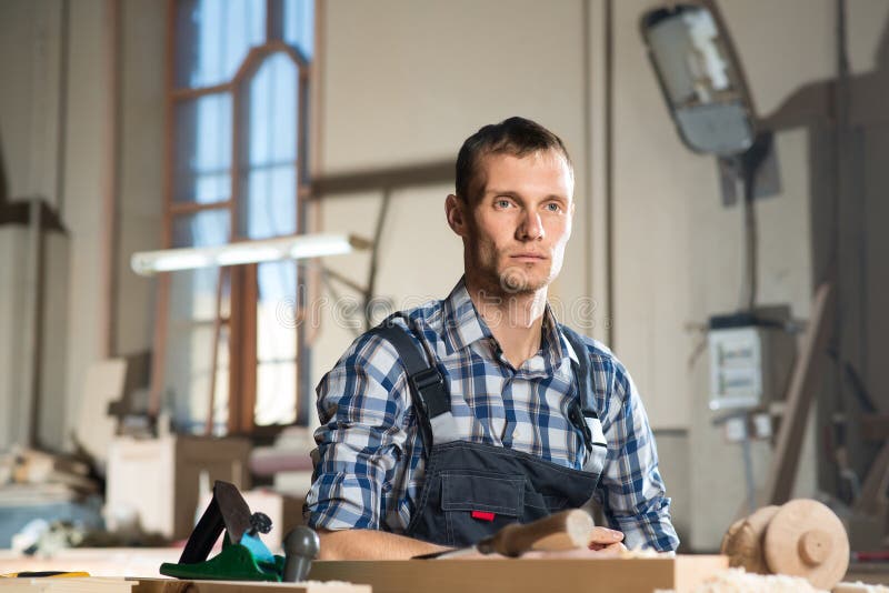 Carpenter at work stock image. Image of occupation, carpenter - 46478241