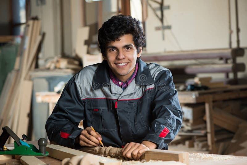 Carpenter at work stock photo. Image of craftsman, construction - 46662400