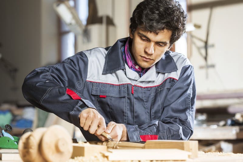 Carpenter at work stock image. Image of construction - 54886867