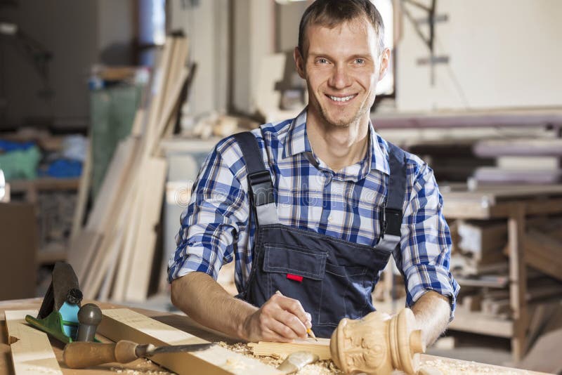 Carpenter at work stock image. Image of joiner, carving - 55077589