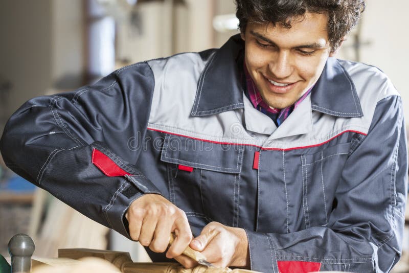 Carpenter at work stock image. Image of construction - 56499549