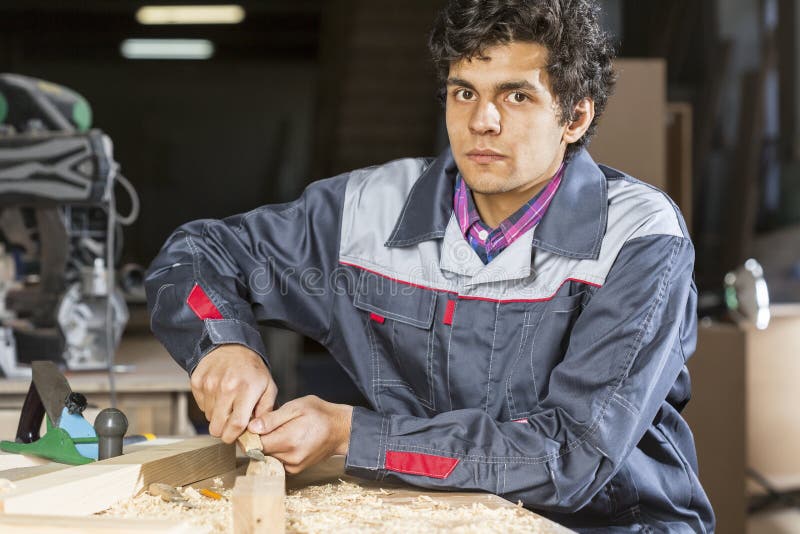 Carpenter at work stock image. Image of carpentry, instrument - 56599911