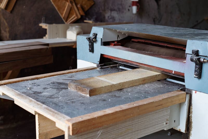 Automated Sanding Machine for Wood Boards Stock Photo - Image of ...