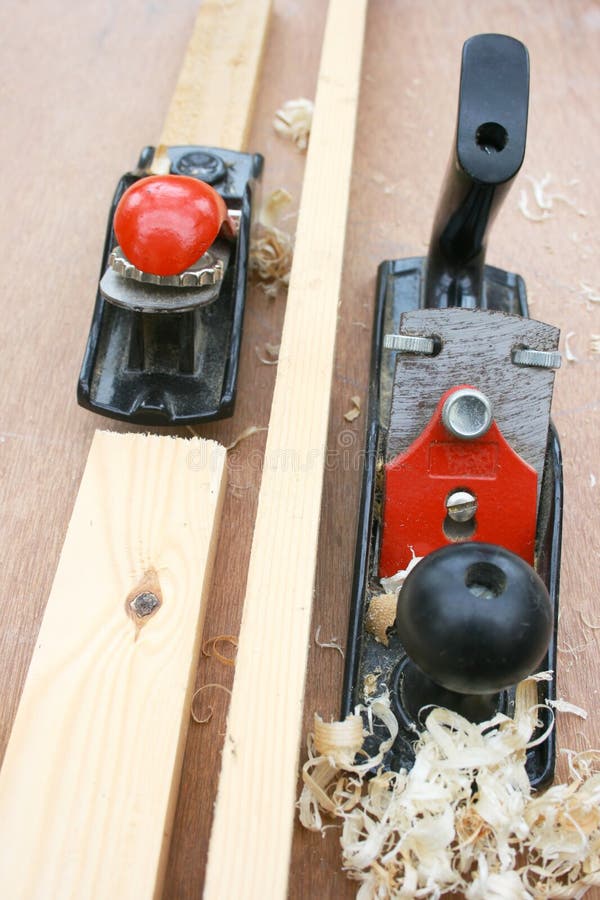 Carpenters planes. stock image. Image of knot, shavings - 12714679