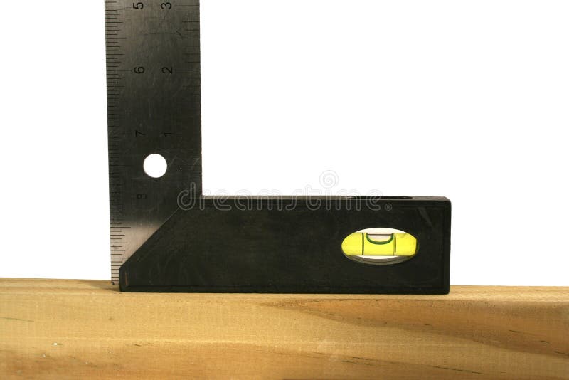 T-square and level tool stock photo. Image of construction - 12793954