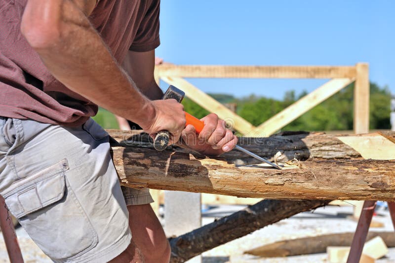 Carpentry Work Tools on White Stock Photo - Image of concept ...