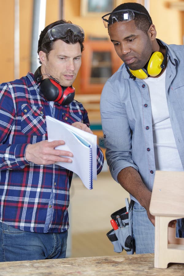 Carpentry Apprentice with Belt Sander Grinding Wood Stock Image - Image ...